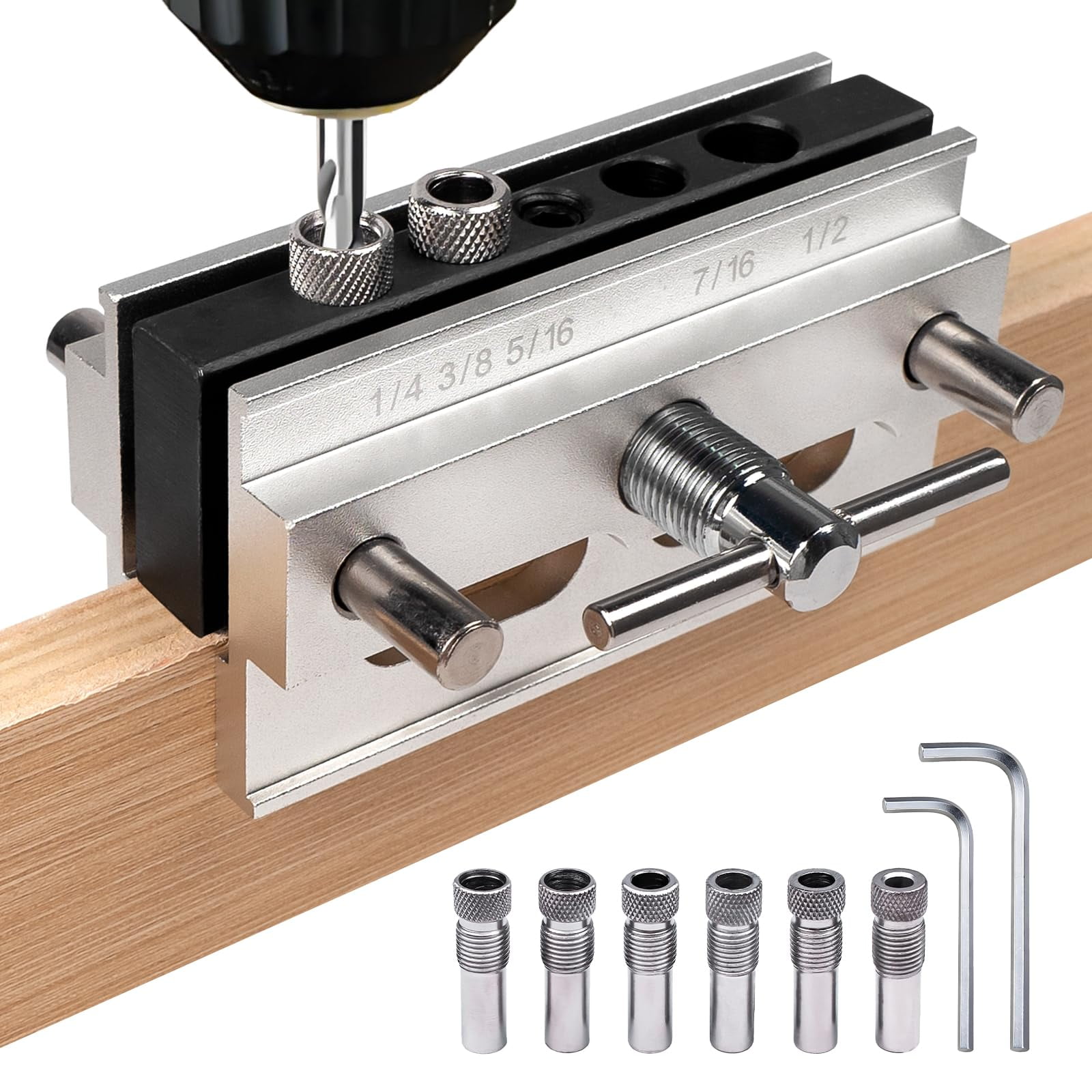 Donext Self Centering Doweling Jig, Adjustable Width Dowel Jig for ...