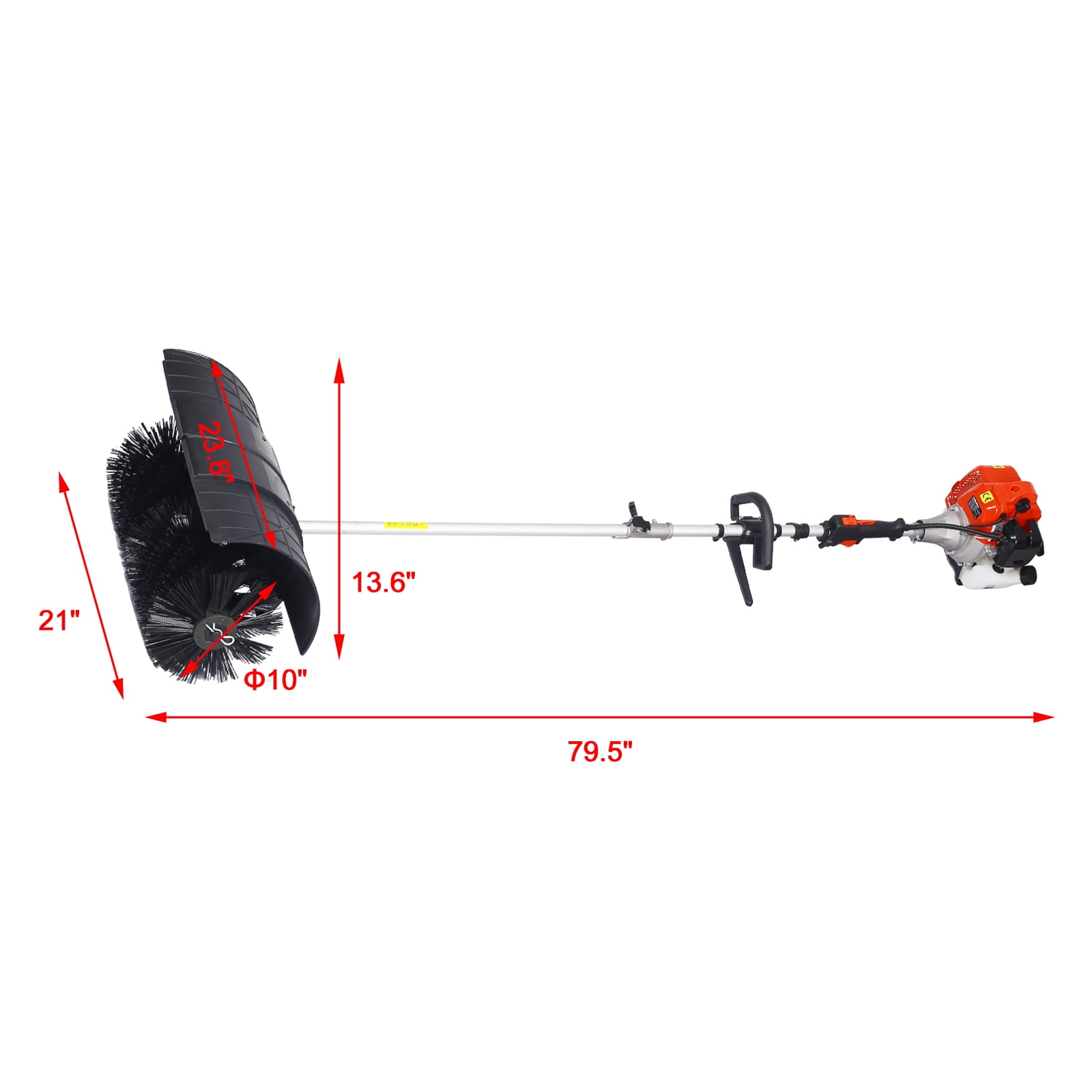 Donext Snow Sweeper GASOLINE POWERED BROOM SWEEPER, 52CC 2 STROKE ...