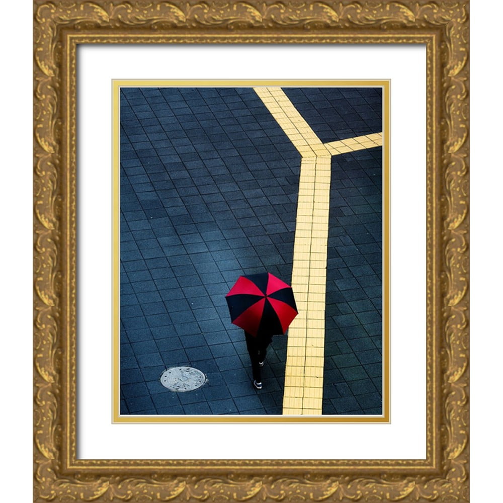 Dong Hee, HAN 26x31 Gold Ornate Wood Framed with Double Matting Museum ...