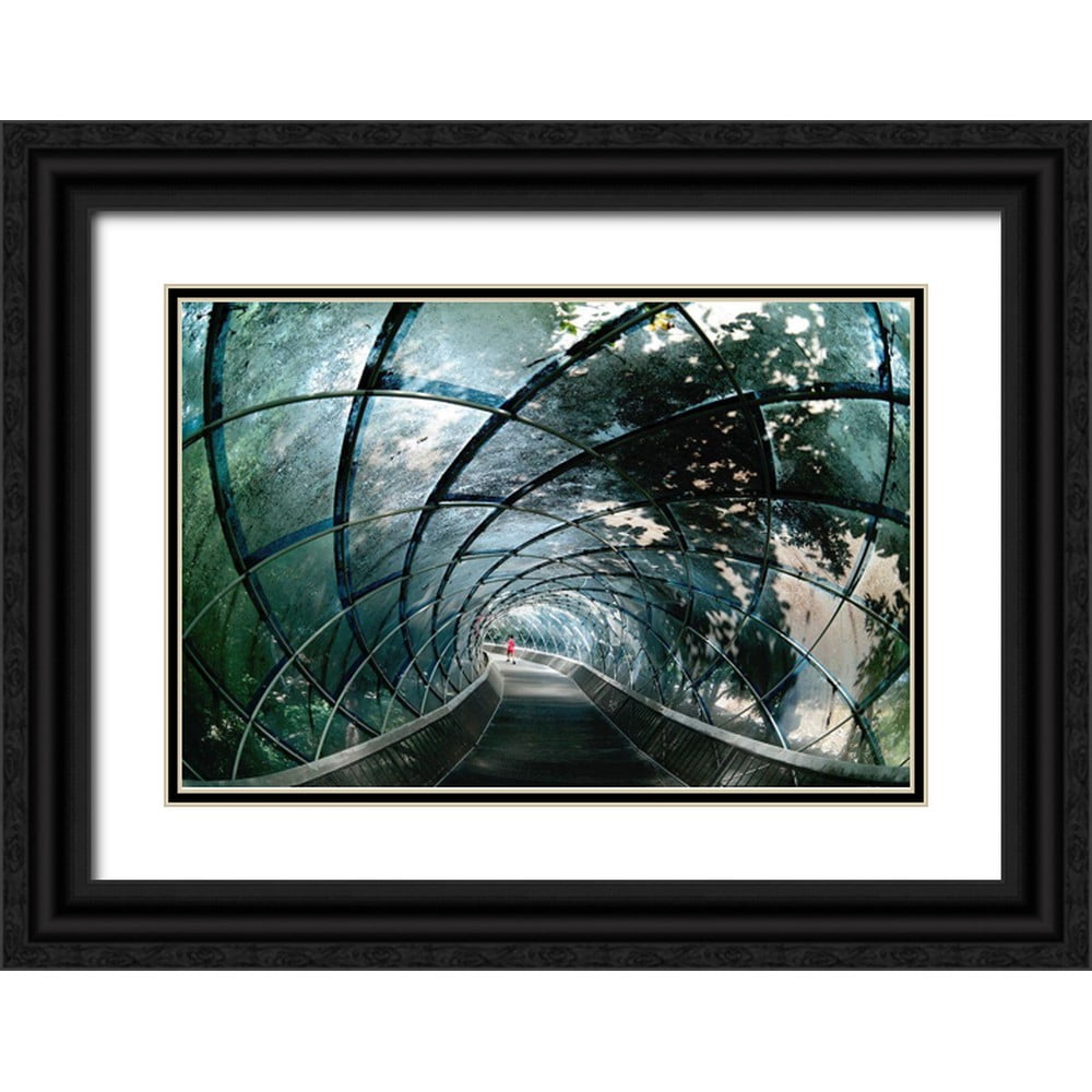 Dong Hee, Han 32x23 Black Ornate Wood Framed with Double Matting Museum ...