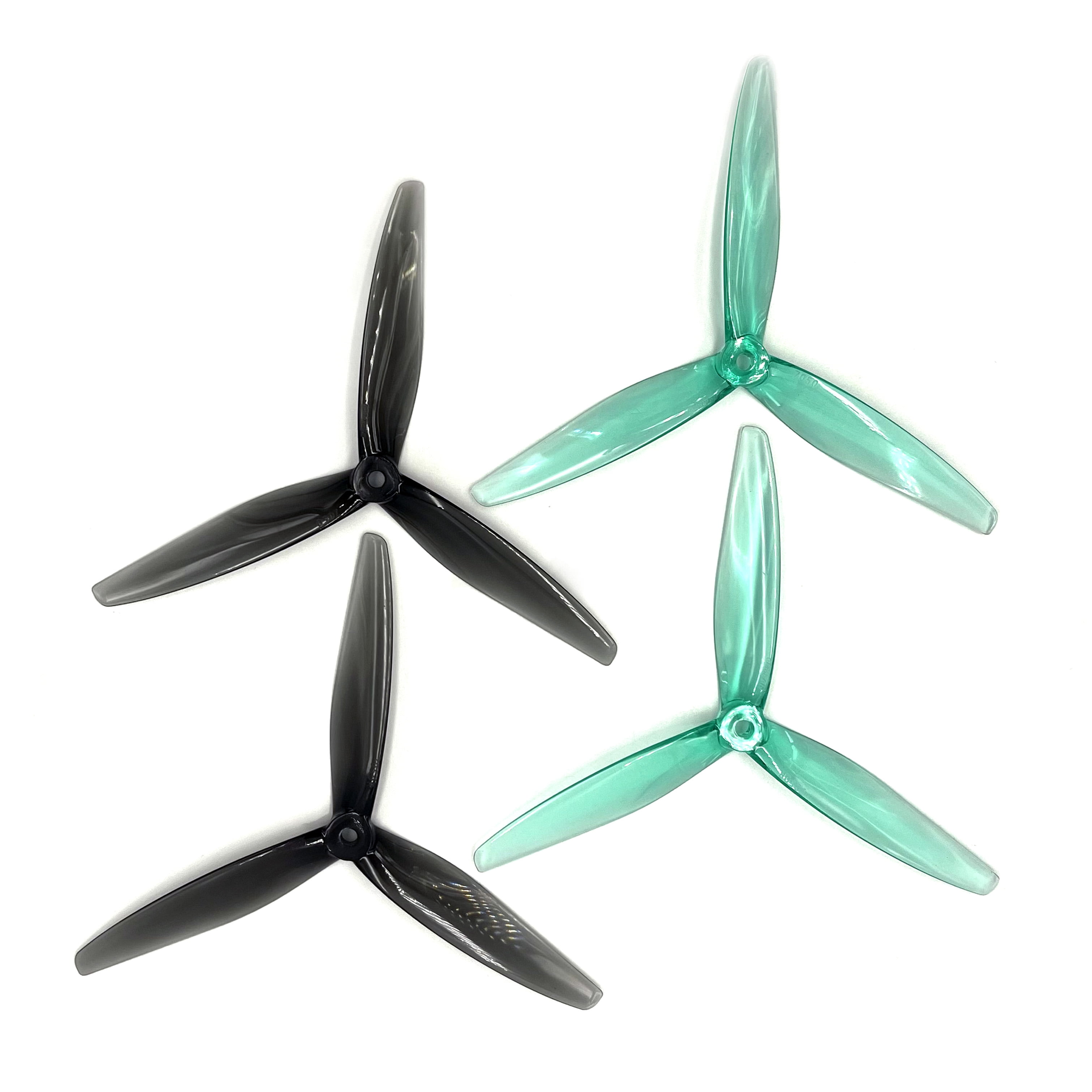 DongYu Hurricane 7050 7 Inch 3-Blade PC CW CCW Propeller for RC Models ...