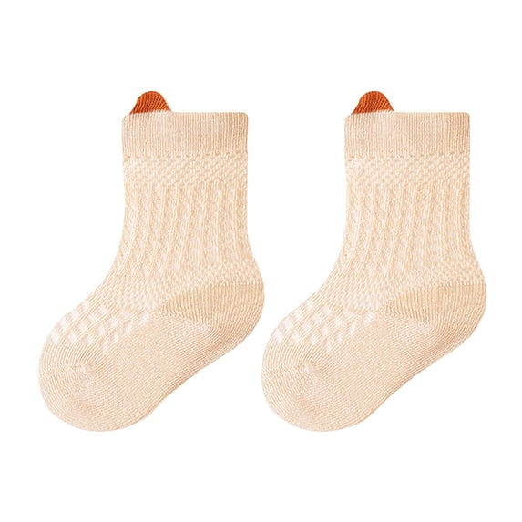 Dongfang Baby Socks Toddler Boys Girls Cat Ear Mesh Knit Textured ...