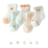 Dongfang Kids Toddler Short Socks 5 Pairs Robot Electronic Breathable ...