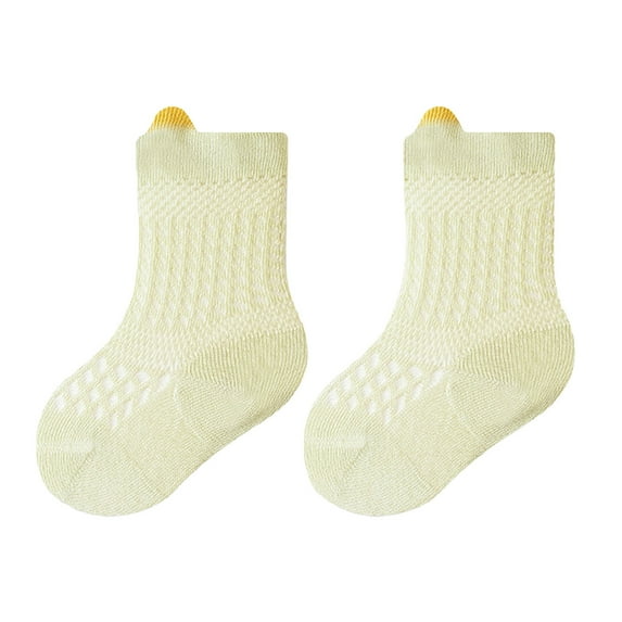 Dongfang Toddler Socks Kids Boys Girls Cat Ear Mesh Knitted Textured ...
