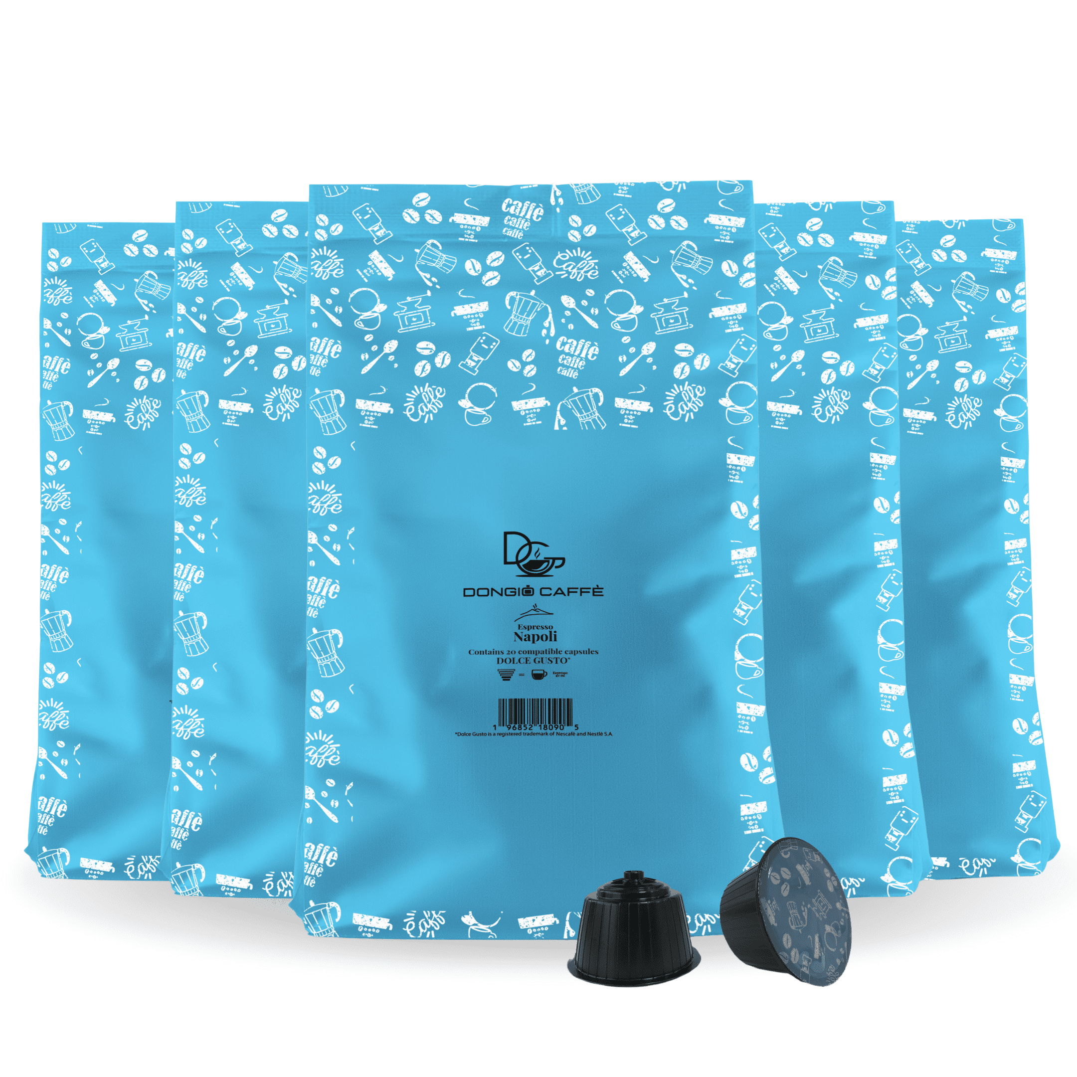 Dongiò Caffè Espresso Napoli Compatible Nescafe Dolce Gusto Capsules ...