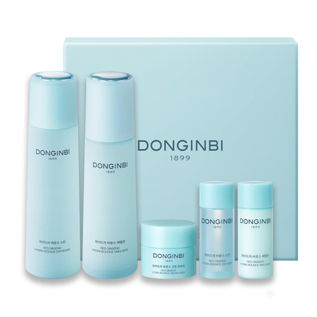 Donginbi Hydra Bounce Skin Care Set - Face Toner, Lotion, and Moisturizer with Red Ginseng and ...