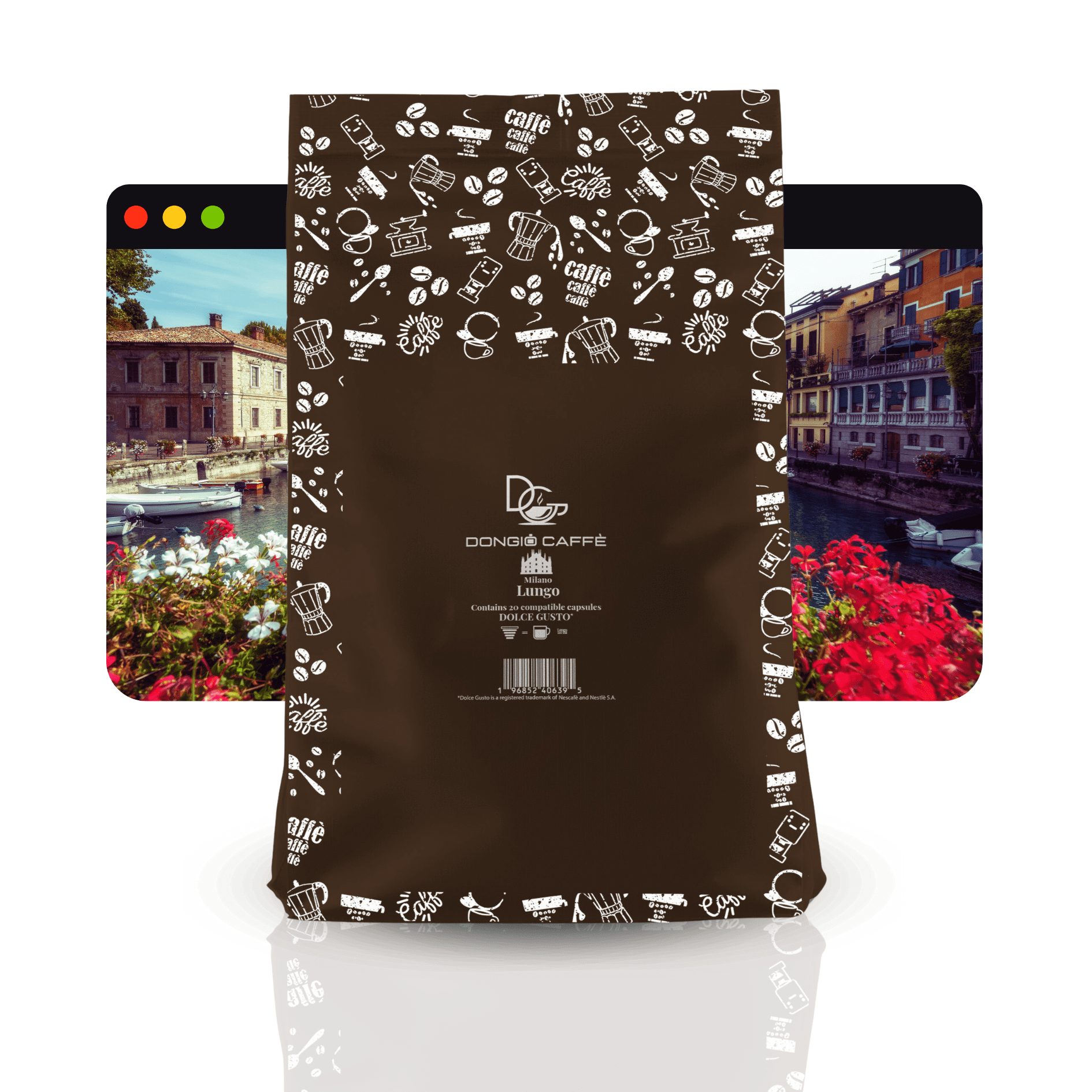 Dongio Caffe Milano Lungo, Capsules Compatible with Nescafe Dolce Gusto ...
