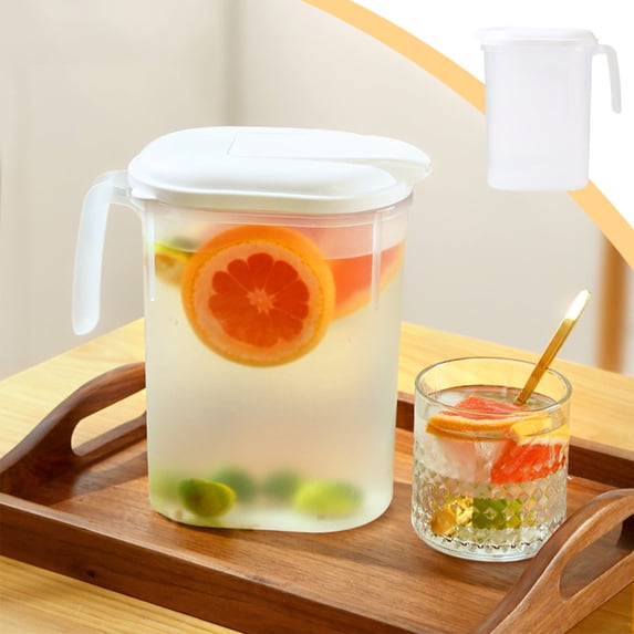 Dongrere 180ML Plastic Cold Water Pitcher with Handle & Flip Lid ...