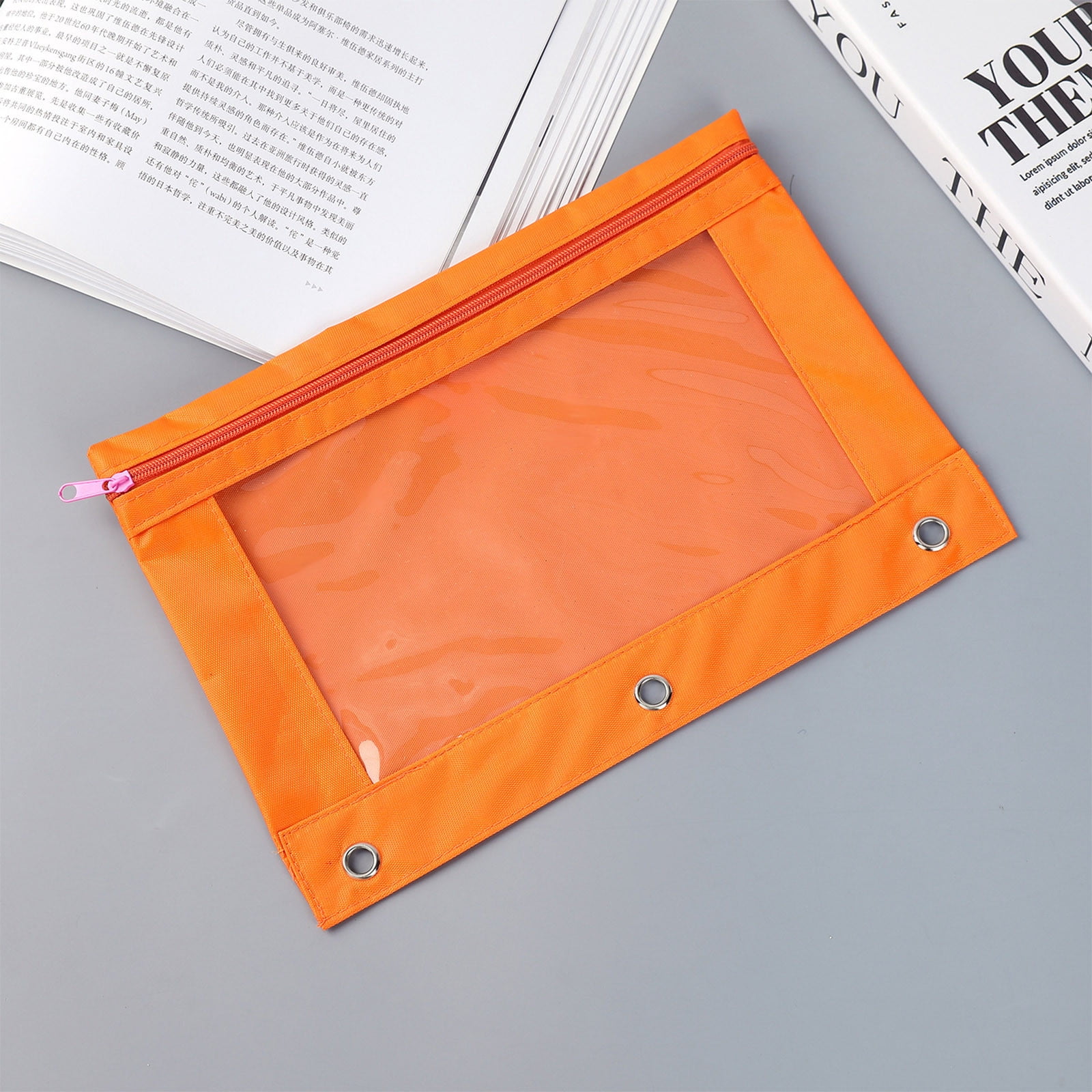 Dongrere 3 Ring Binder Pencil Pouch,Pencil Bag with Zipper, Pencil Case ...