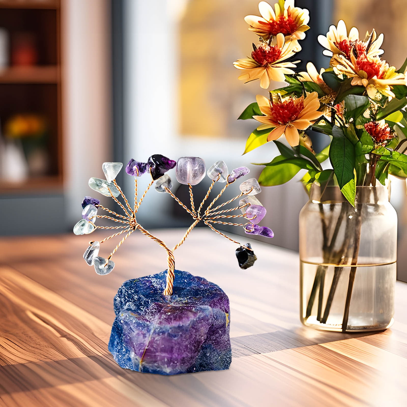 Dongrere Crystal Bonsai Tree, Crystal Tree for Home Office Desk Decor ...