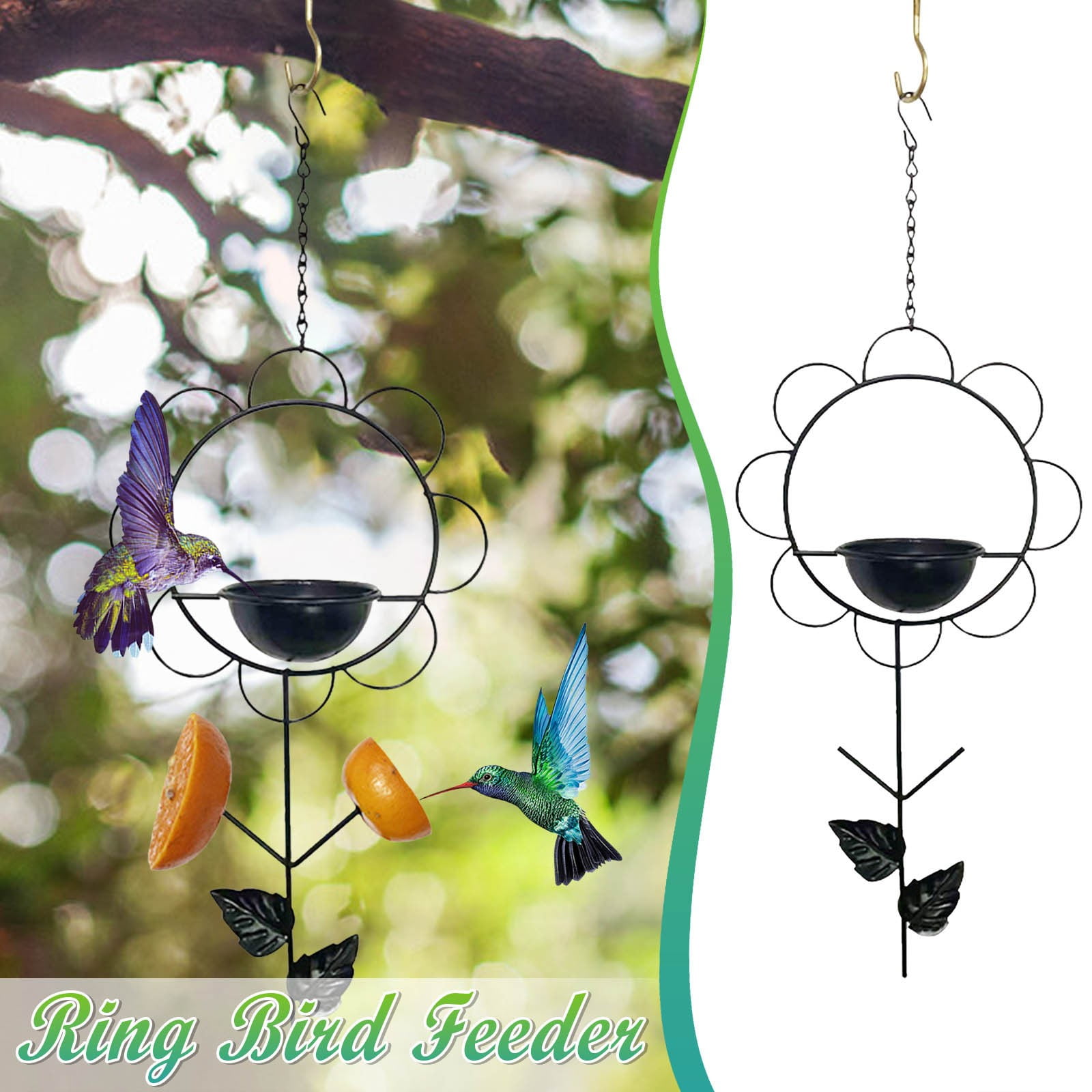 Dongrere Hanging Bird Feeder, Outdoor Bird Feeders, Sunflowers Shape ...