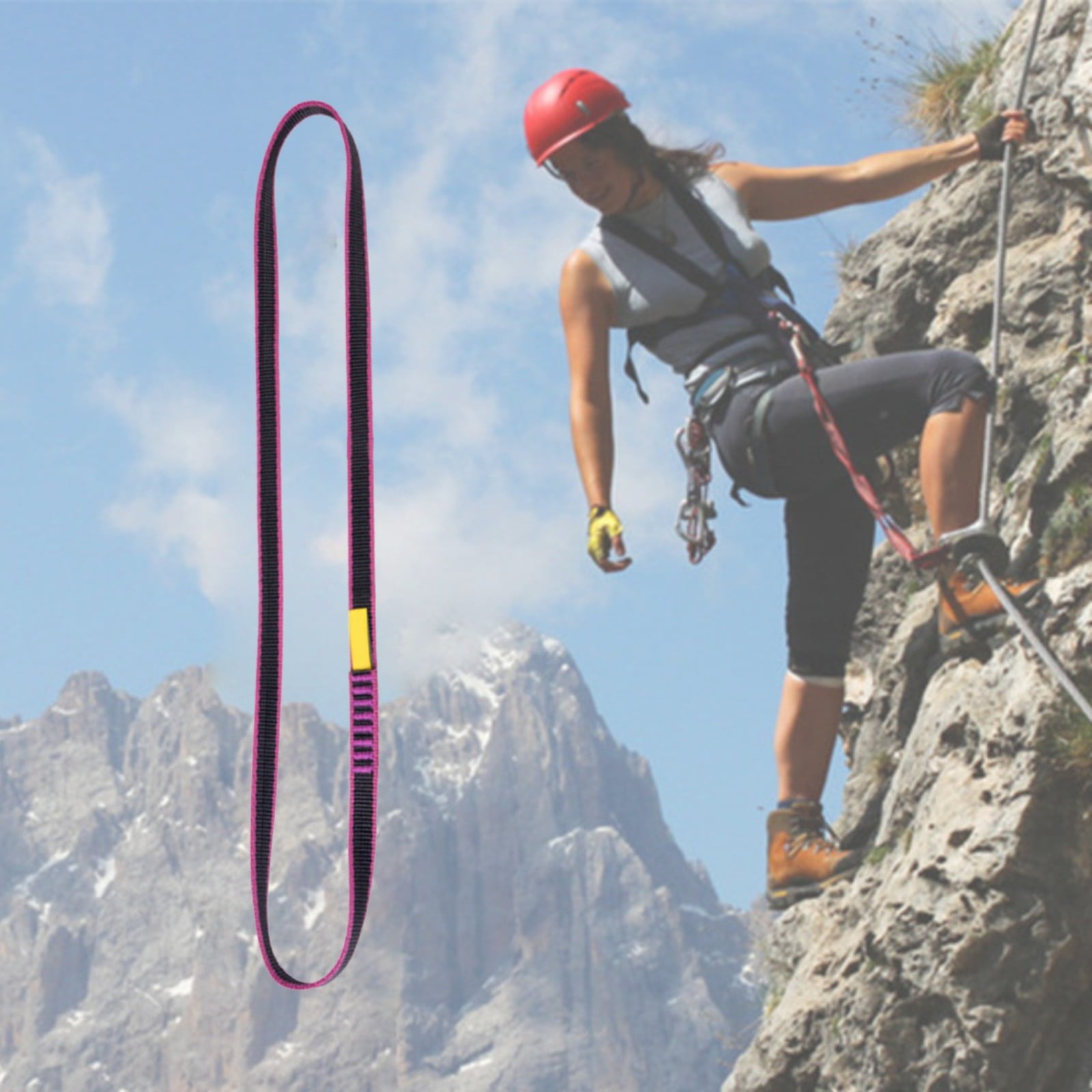 Dongrere Mountaineering Flat Belt Load Bearing Flat Belt Rappelling ...