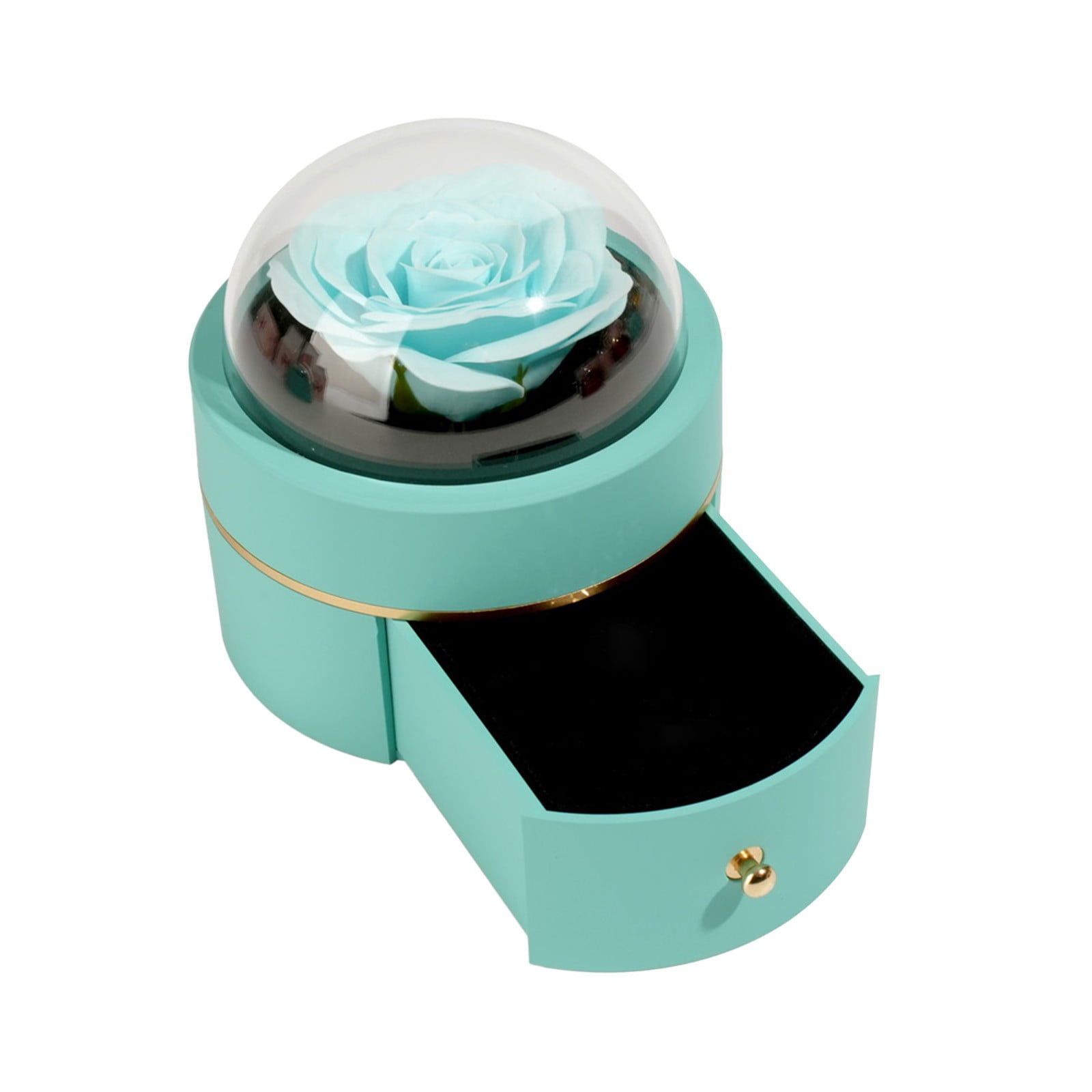 Dongrere Rose Gift Box without Jewelry Rose Jewelry Box for Wedding ...