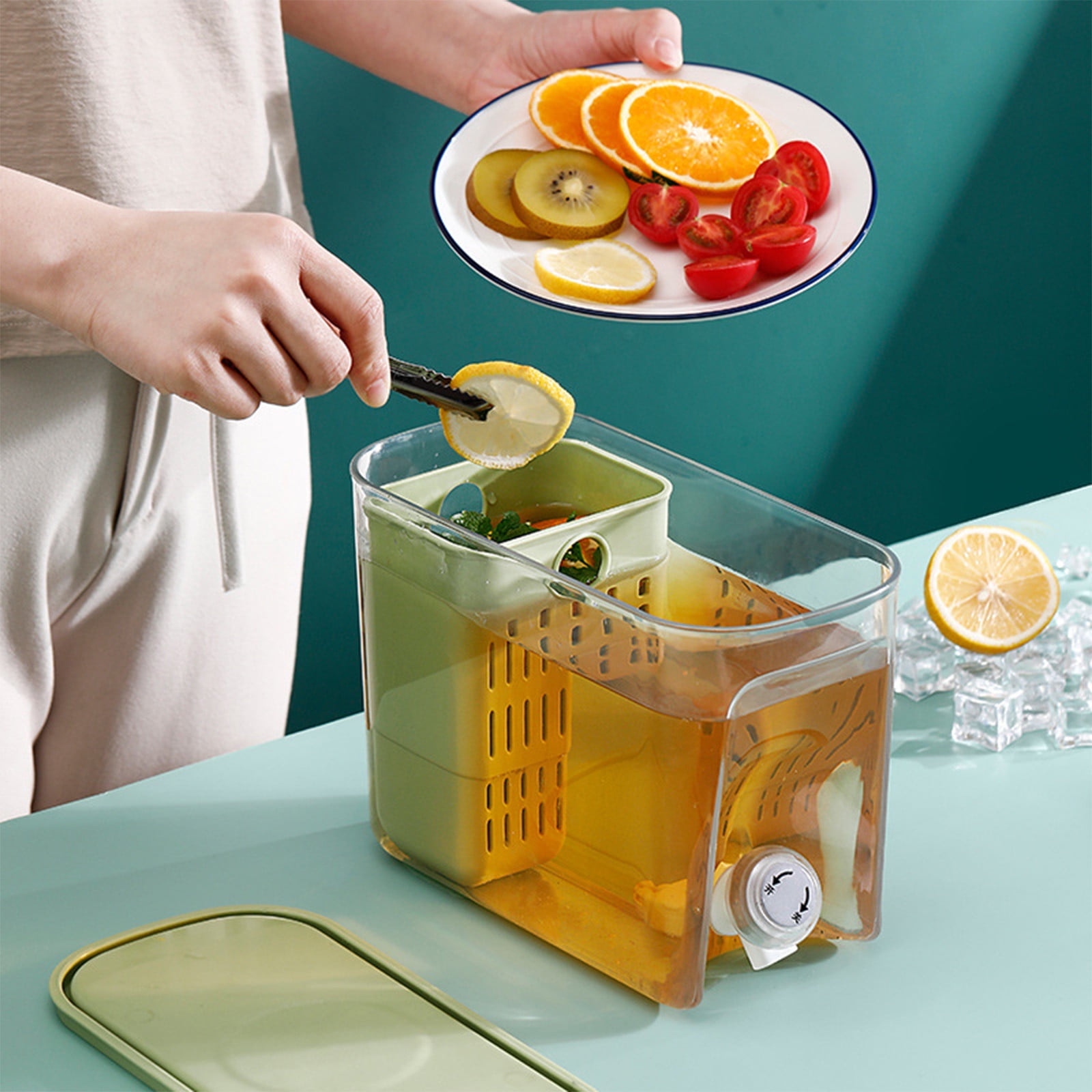 Dongrere Summer Cooling Bucket Drinking Kettle for Refrigerator Ice ...