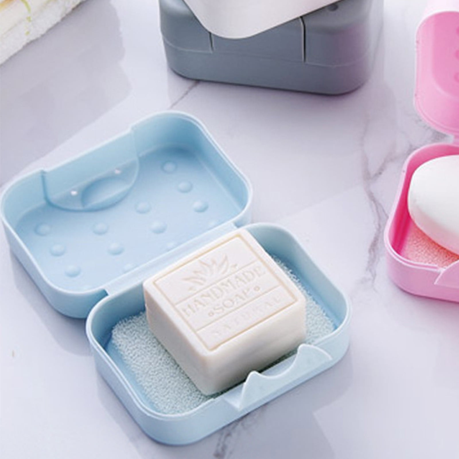 Dongrere Toilet Soap Box with Lid Soap Dish for Shower Leakproof Soap ...
