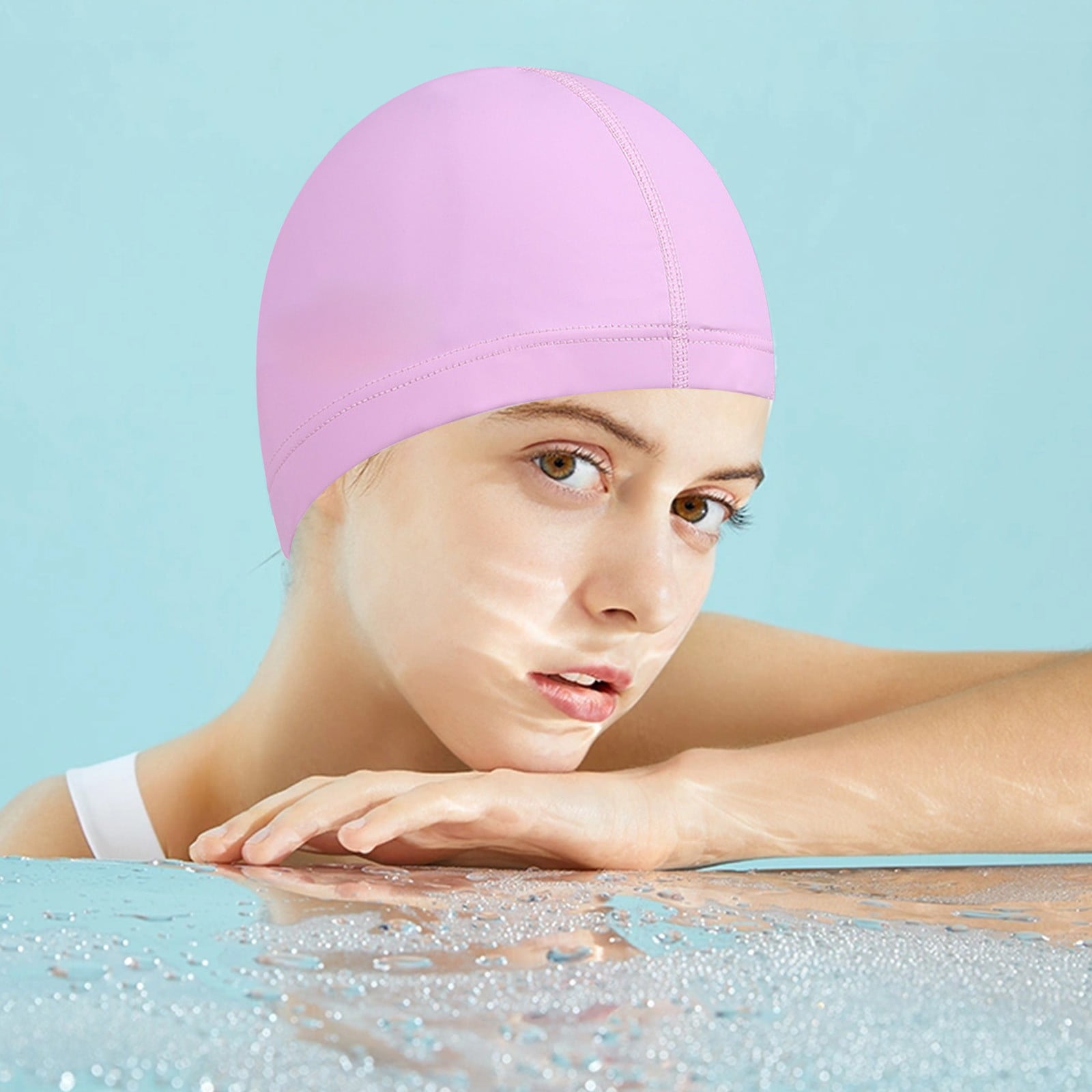 Dongrere Waterproof Swim Cap for Adult High Elasticity Swimming Cap for ...
