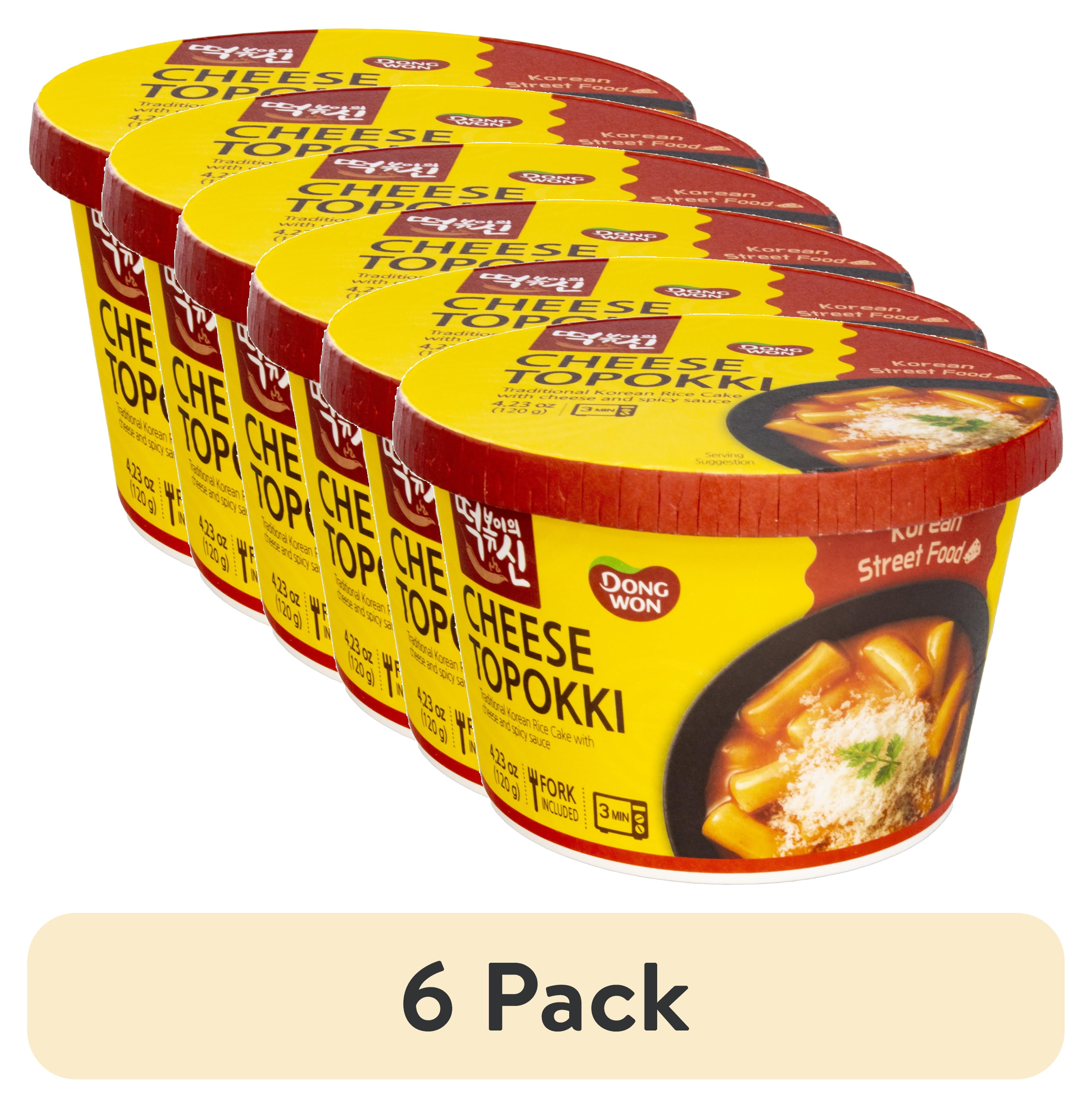 (6 pack) Dongwon Cheese Topokki Cup, 4.23 Oz - Walmart.com