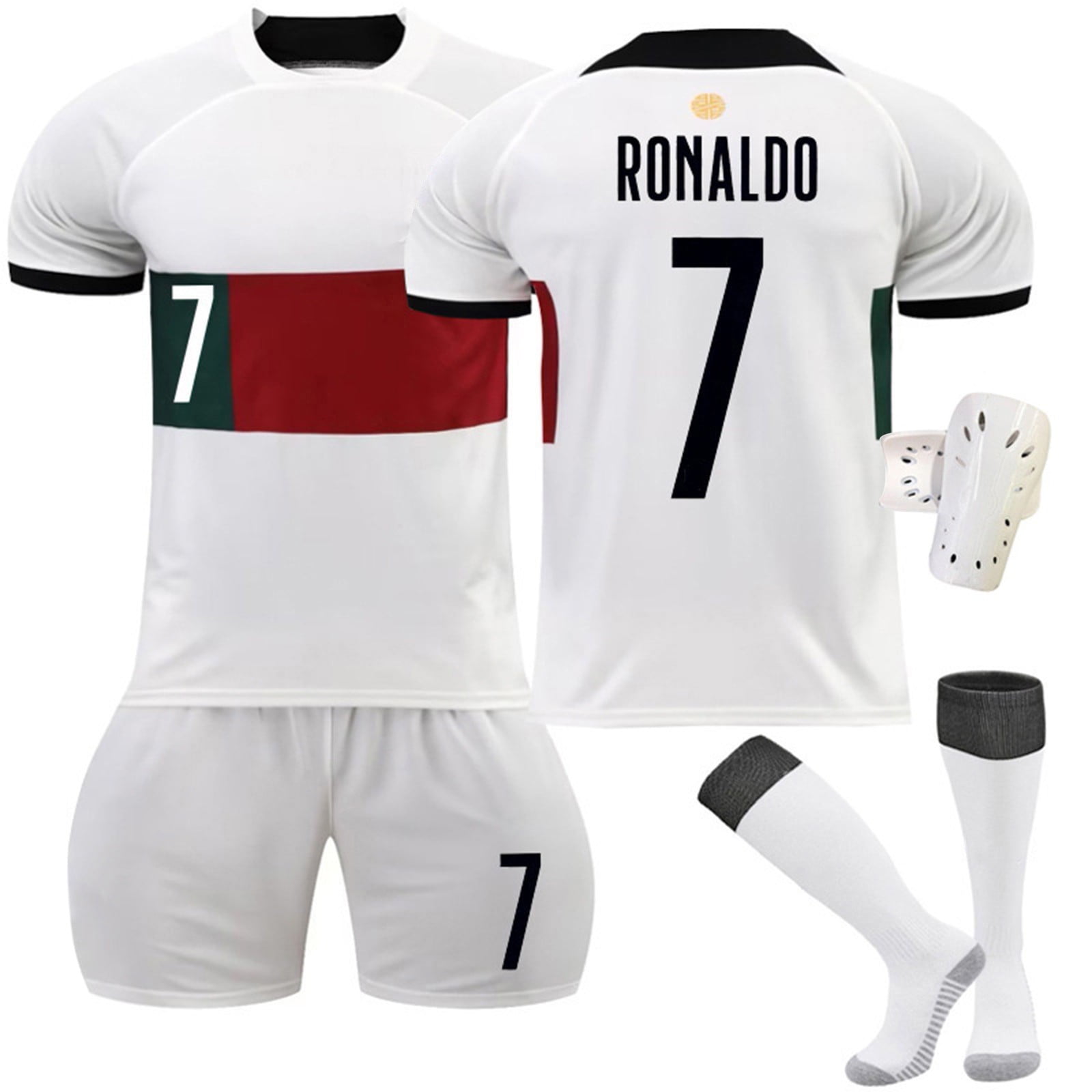 Dongzhu 2223 #7 RONALDO Pale Portugal Soccer Jersey, Portugal Away Game ...