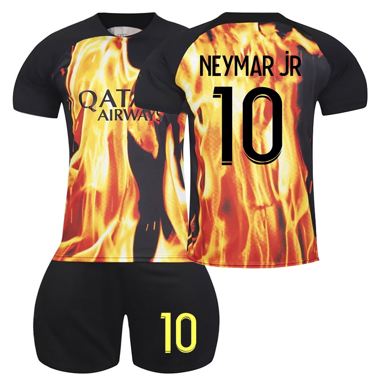 Dongzhu 2223 French FC Special Edition Soccer Jersey, #10 NEYMAR Soccer Jersey, Adult Short ...
