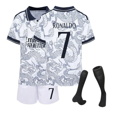 Barcelona 24/25 season away short-sleeved jersey set No. 4 R.ARAUJO printed fan version football ...