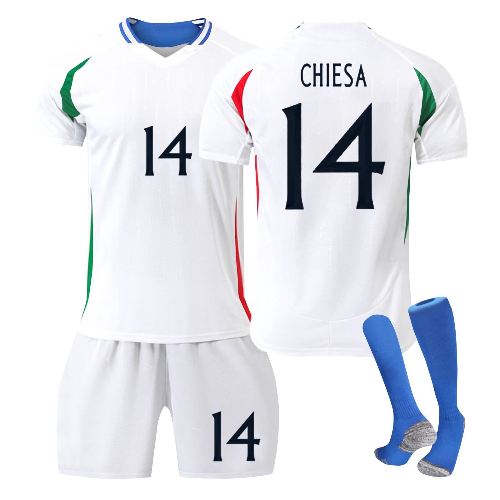 Dongzhu 2425 Italy National Team Away Game White V Neck Soccer Jersey ...