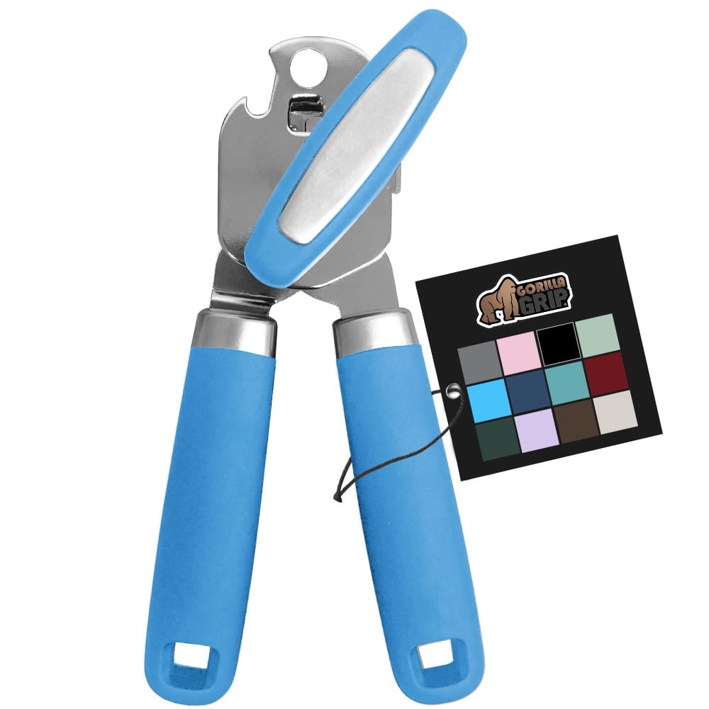 Dongzhu Stainless Steel Manual Can Opener, Soft Touch Handle, Built-In ...