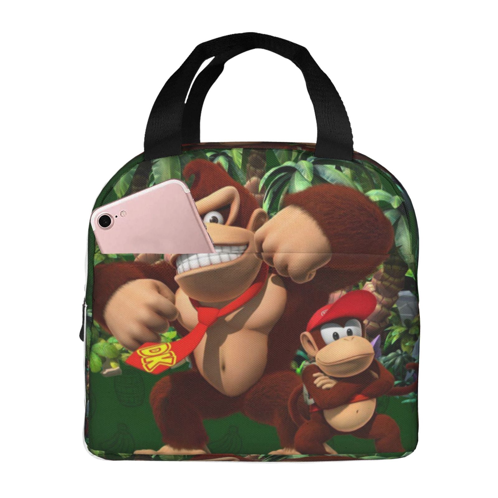 Donk-ey K-ong Portable Lunch Bag, Insulated Lunch Box, Reusable Cooler ...