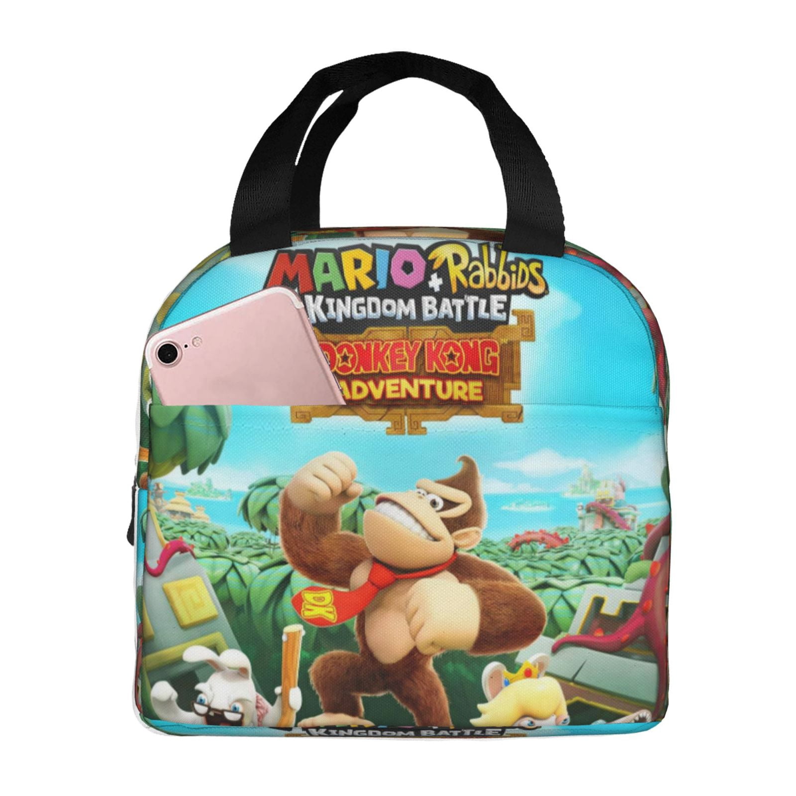Donk-ey K-ong Portable Lunch Bag, Insulated Lunch Box, Reusable Cooler ...