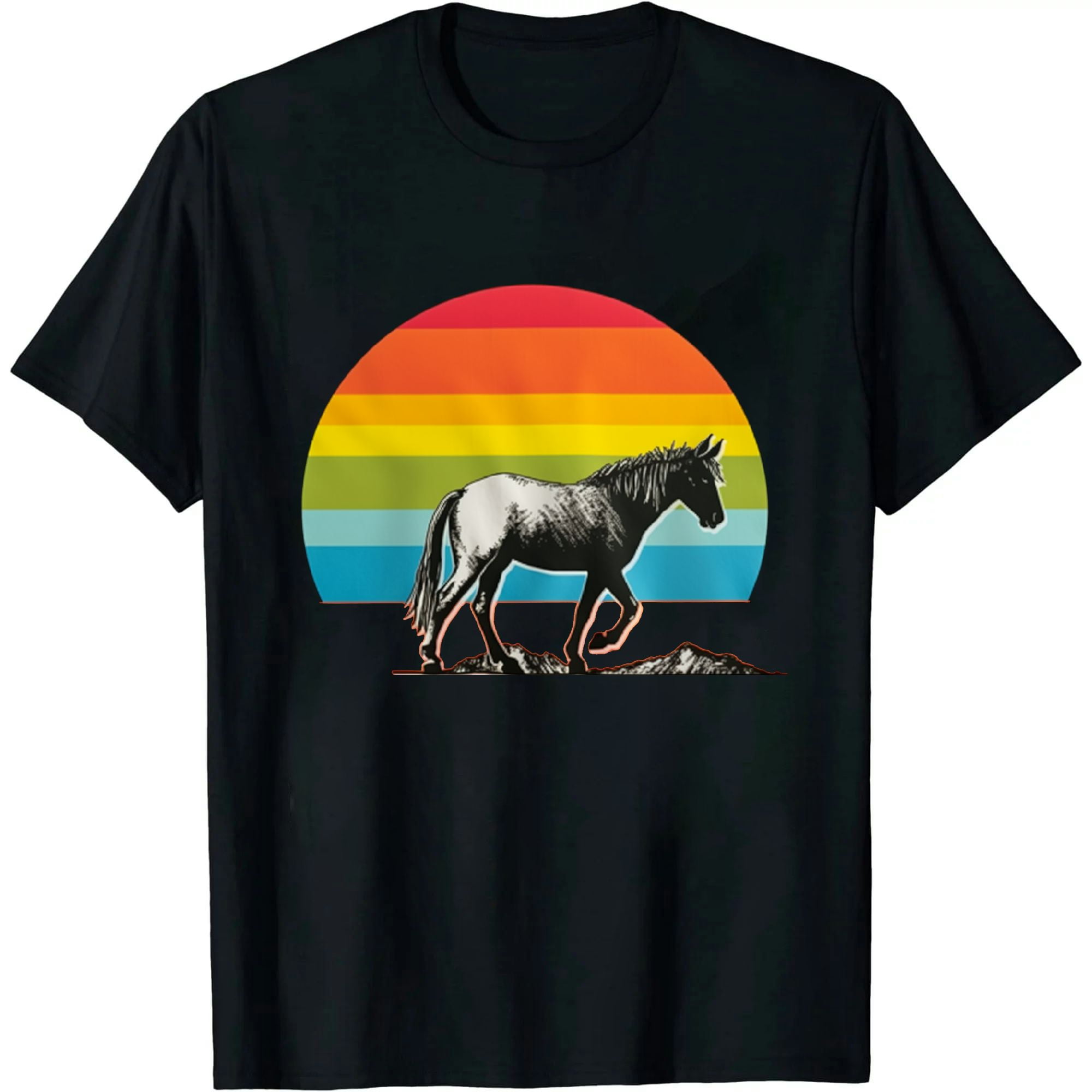 Donkey Animal Retro Vintage Farm Animal T-Shirt - Walmart.com