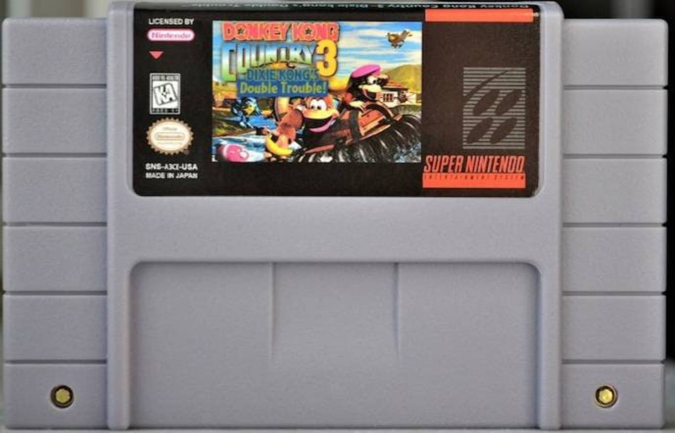 Donkey Kong 3 Dixie Kongs Double Trouble - SNES - Super Nintendo Ent ...