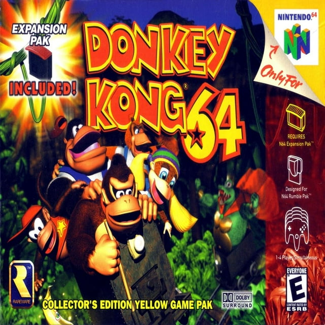 Donkey Kong 64 N64 Game,US Version - Walmart.com