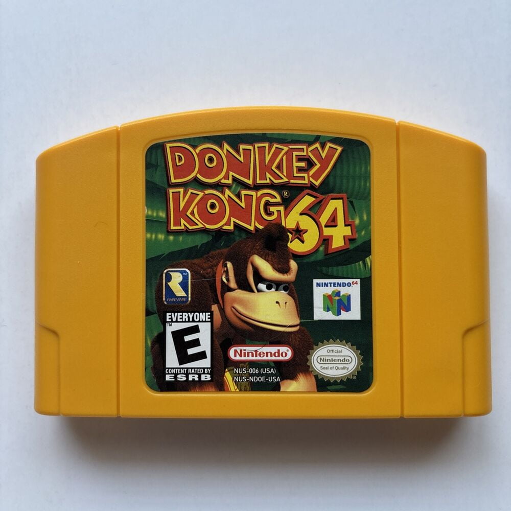Donkey Kong 64 (Nintendo 64) N64 Game RareWare Yellow - Walmart.com
