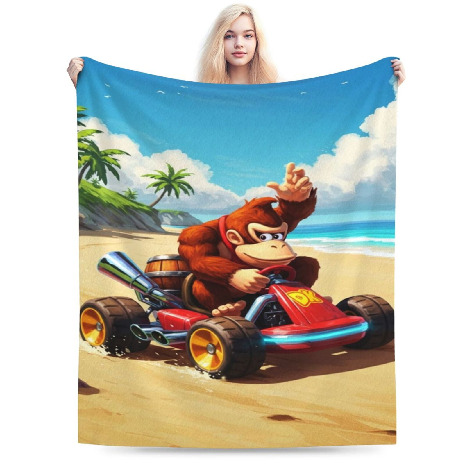 Donkey Kong Bed Blanket 3D Printed Throw Blanket Lightweight Super Soft ...