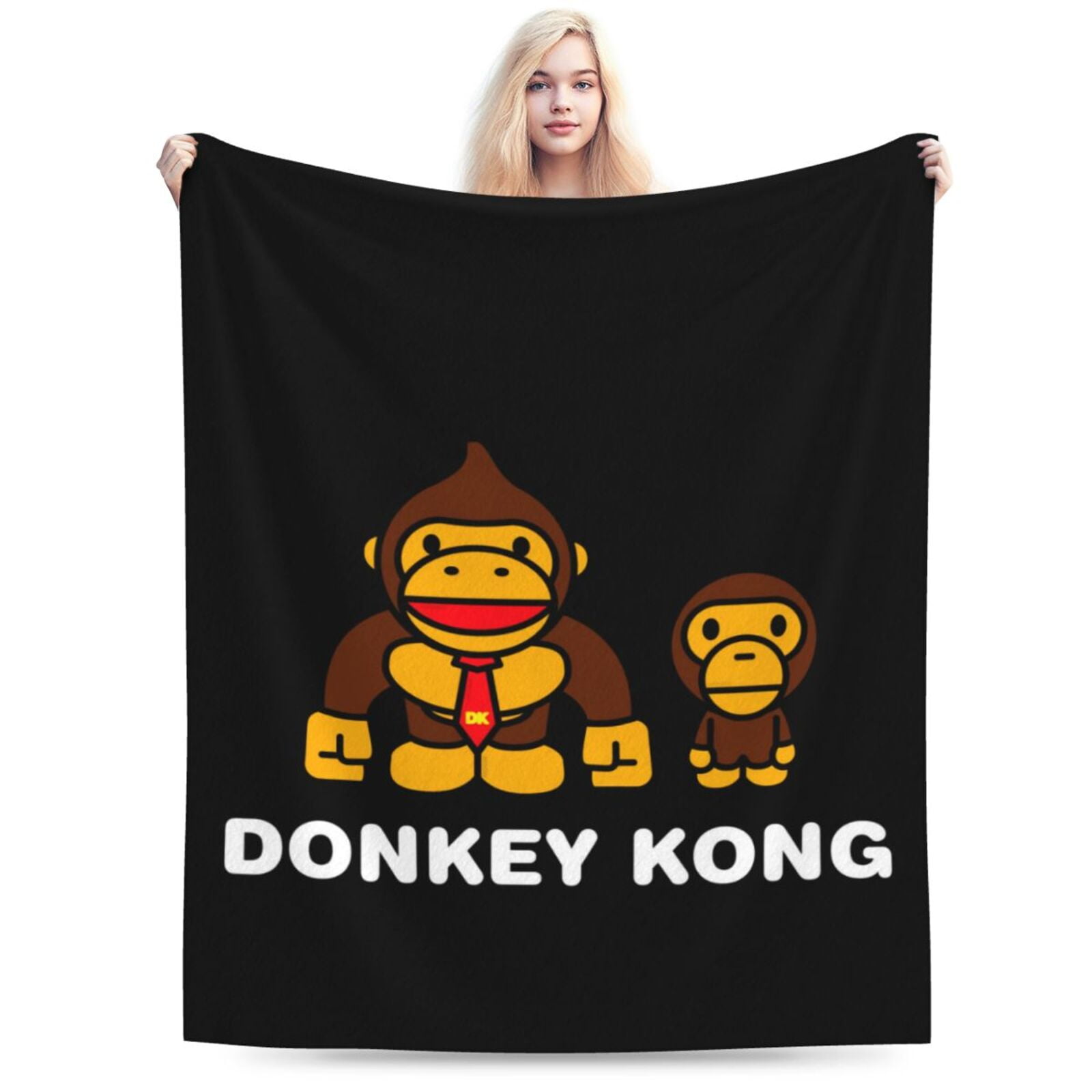 Donkey Kong Bed Blanket 3D Printed Throw Blanket Lightweight Super Soft ...