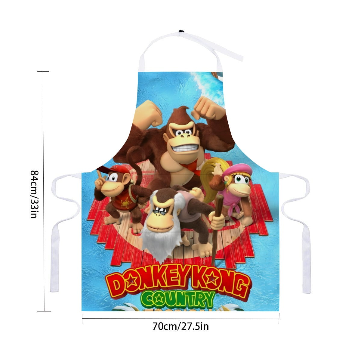 Donkey Kong Country apron with pockets, waterproof for adults, kitchen ...