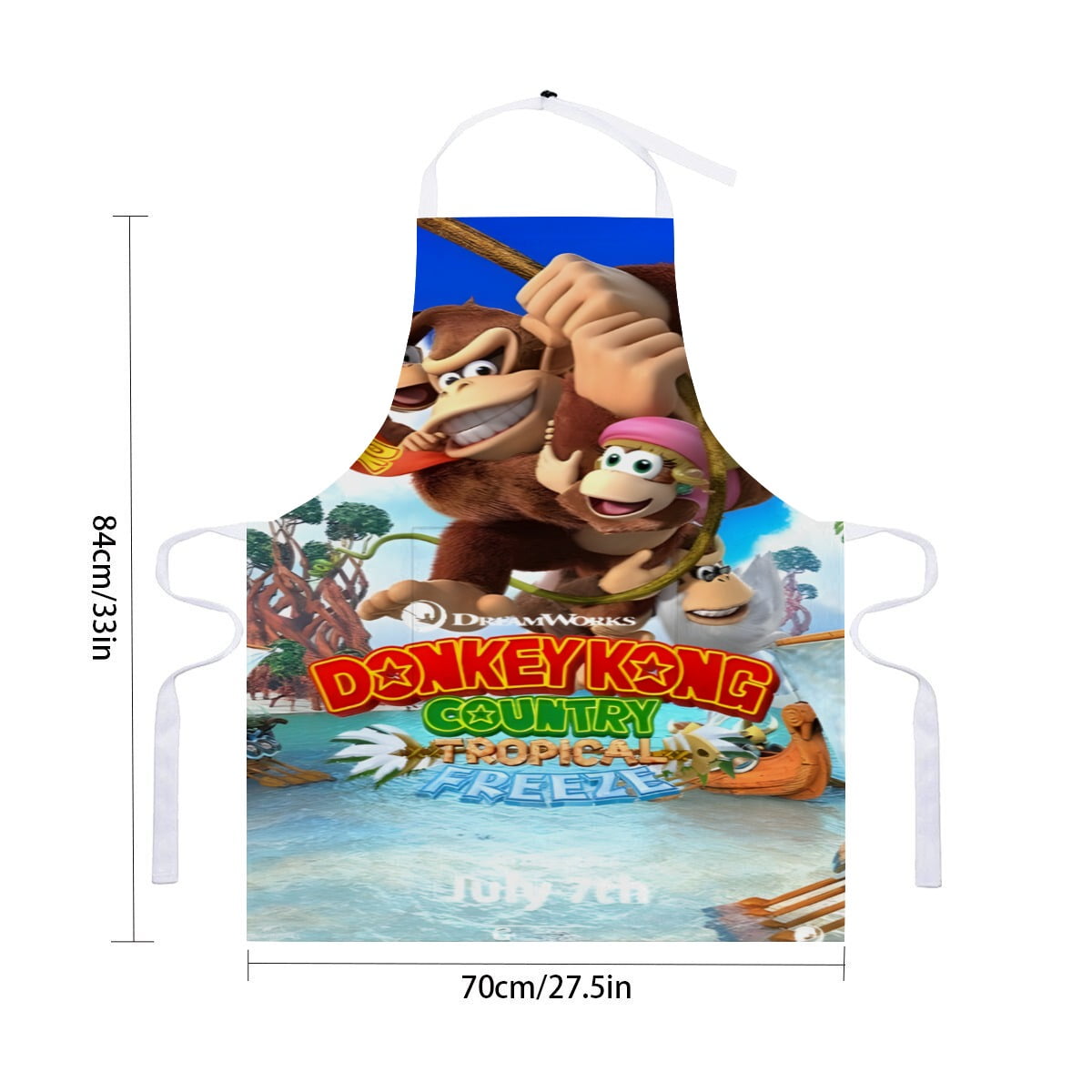 Donkey Kong Country apron with pockets, waterproof apron for adults ...