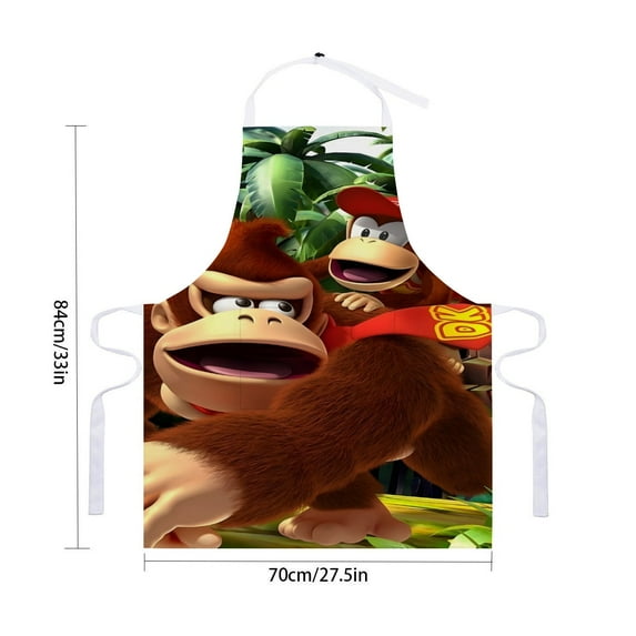 Donkey Kong Country apron with pockets and waterproof style, designed ...