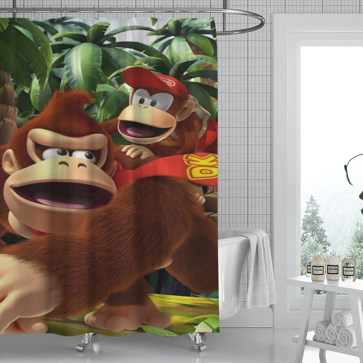 Donkey Kong Country shower curtain comes with an iconic design ...