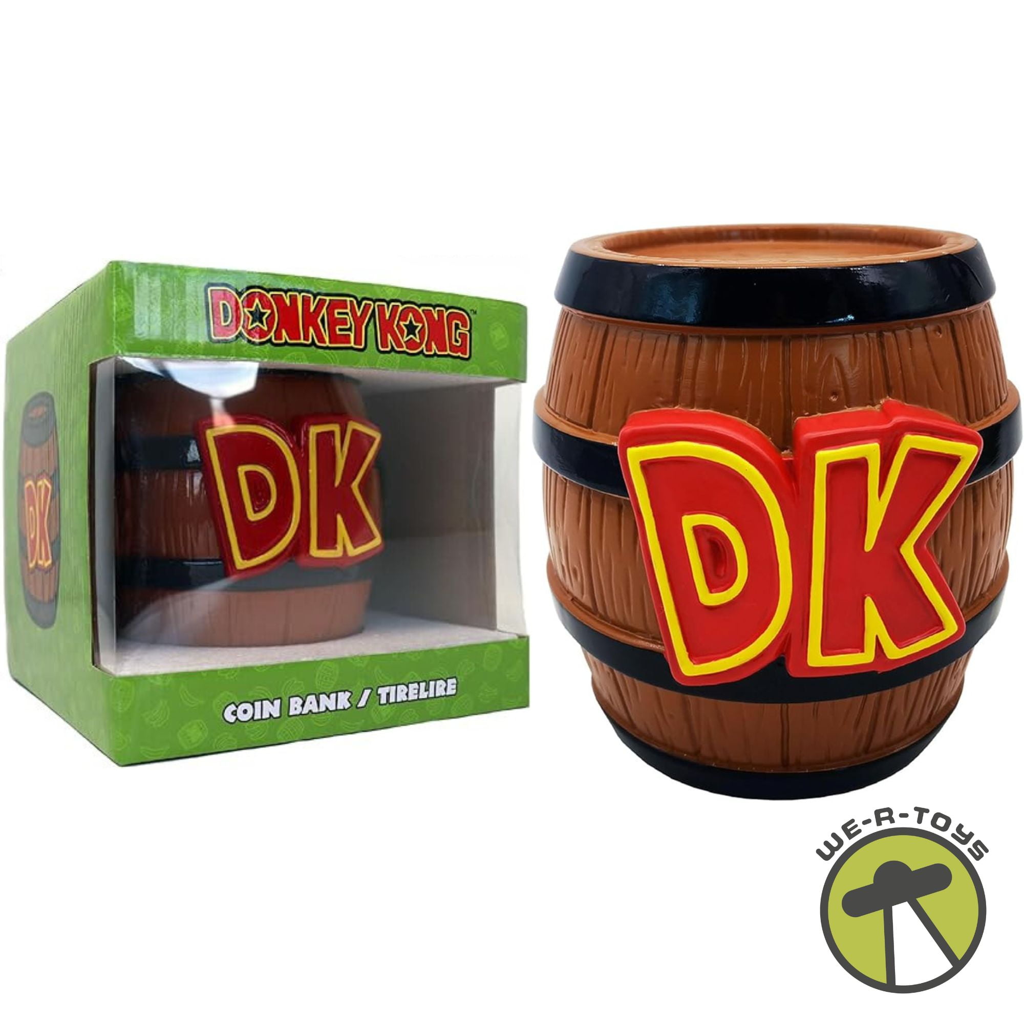 Donkey Kong DK Barrel Ceramic Coin Bank Pyramid America - Walmart.com