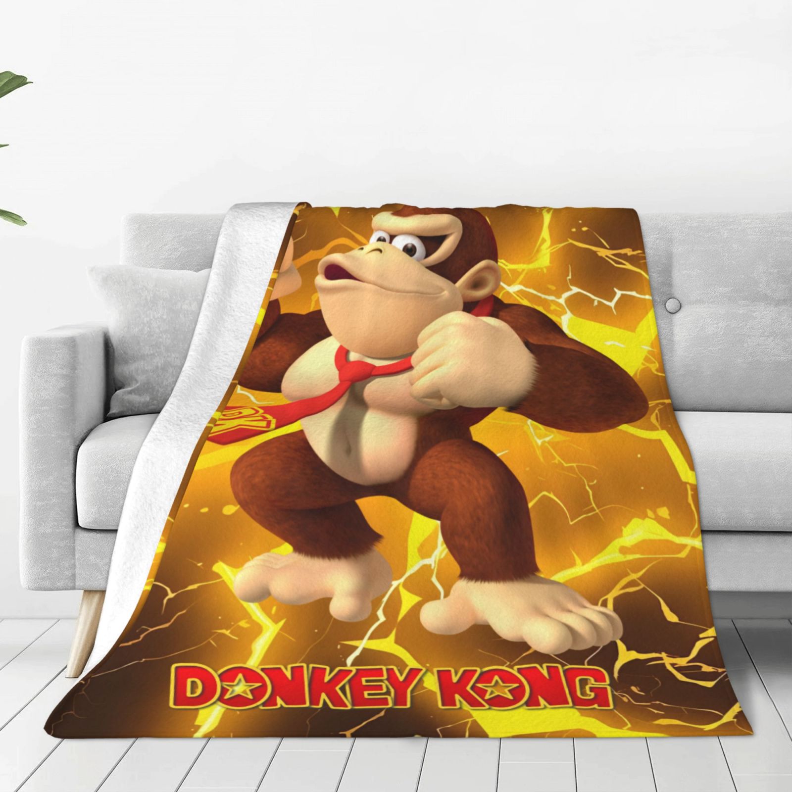 Donkey Kong Throw Blanket Couch Bed Sofa Soft Lightweight Warm Cozy ...