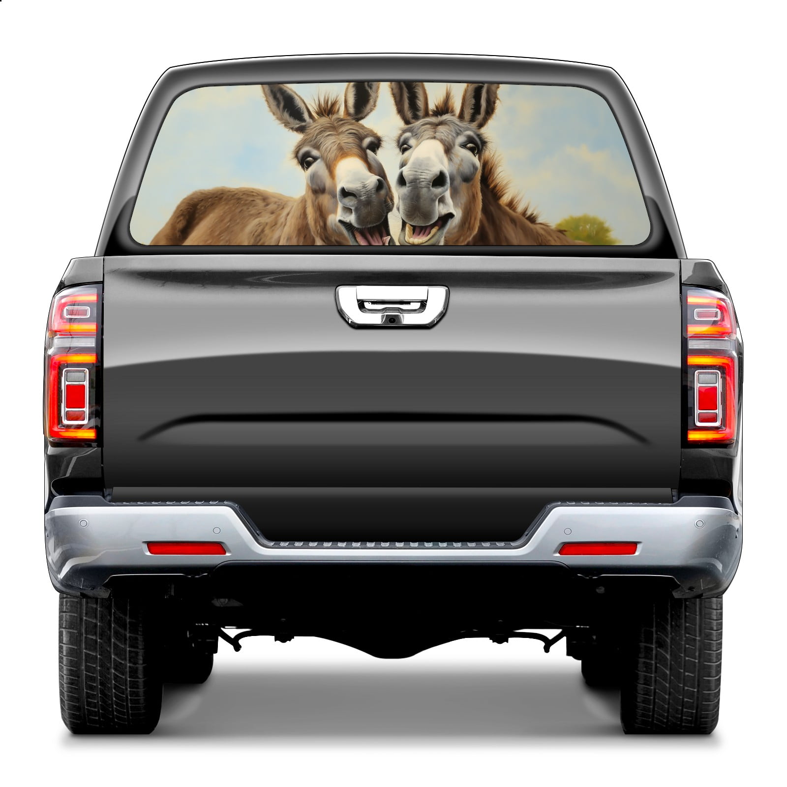 Donkey Rear Window Decals for Trucks- Pickup Car Window Stickers Decal ...