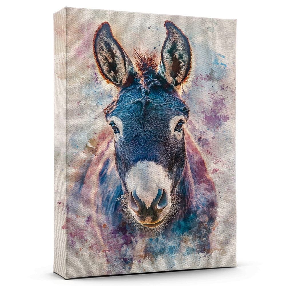 Donkey Roan Canvas Wall Art Animal Decor, Donkey Roan Canvas Prints ...