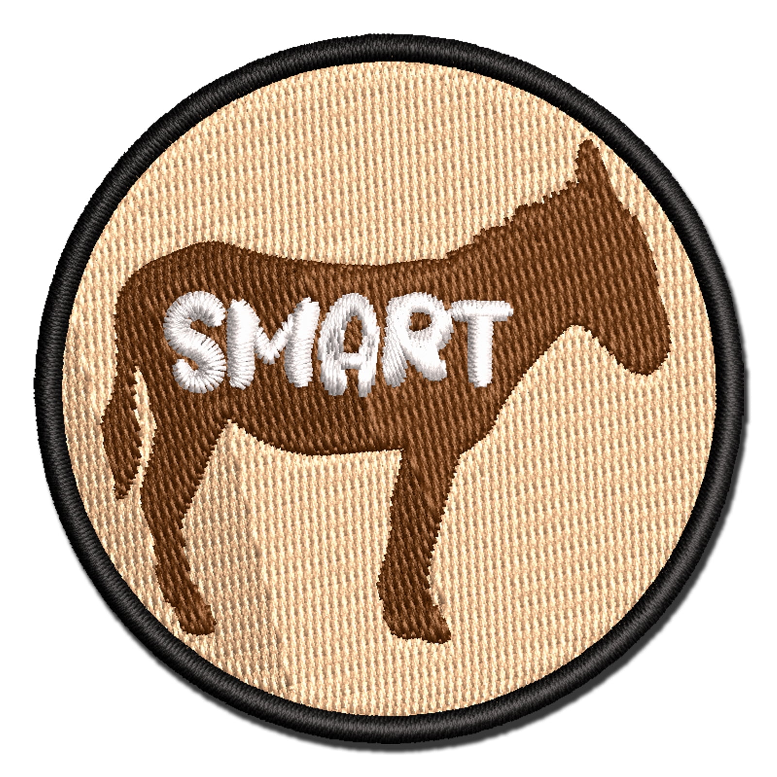Donkey Smart Ass Silhouette Solid Applique Multi-Color Embroidered Iron ...