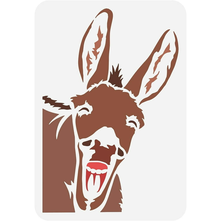 Donkey Face Template