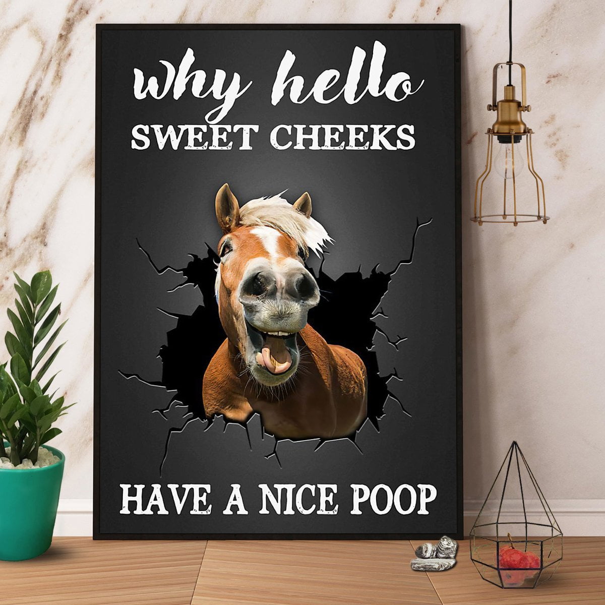 Donkey Why Hello Sweet Cheeks Have A Nice Poop Paper Poster No Frame 16 ...