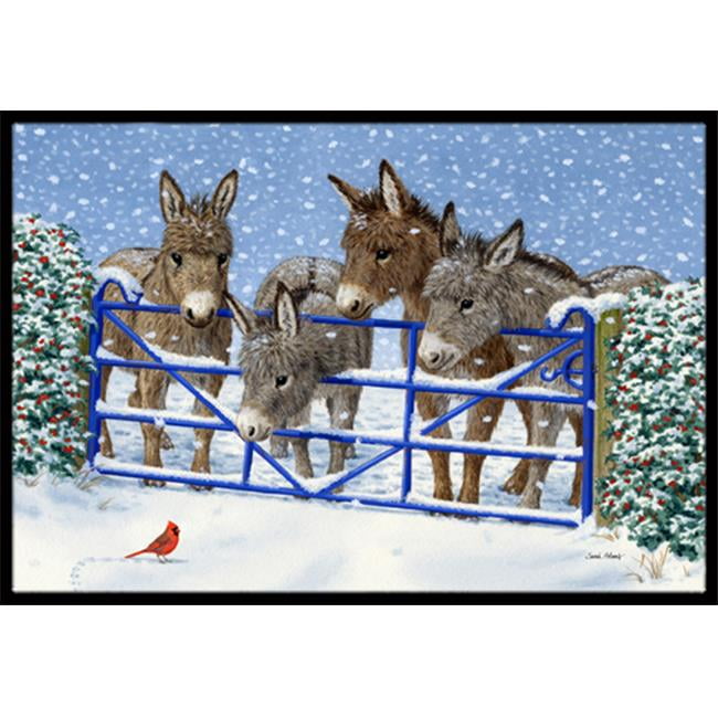 Donkeys & Cardinal Indoor or Outdoor Mat - 18 x 27 - Walmart.com