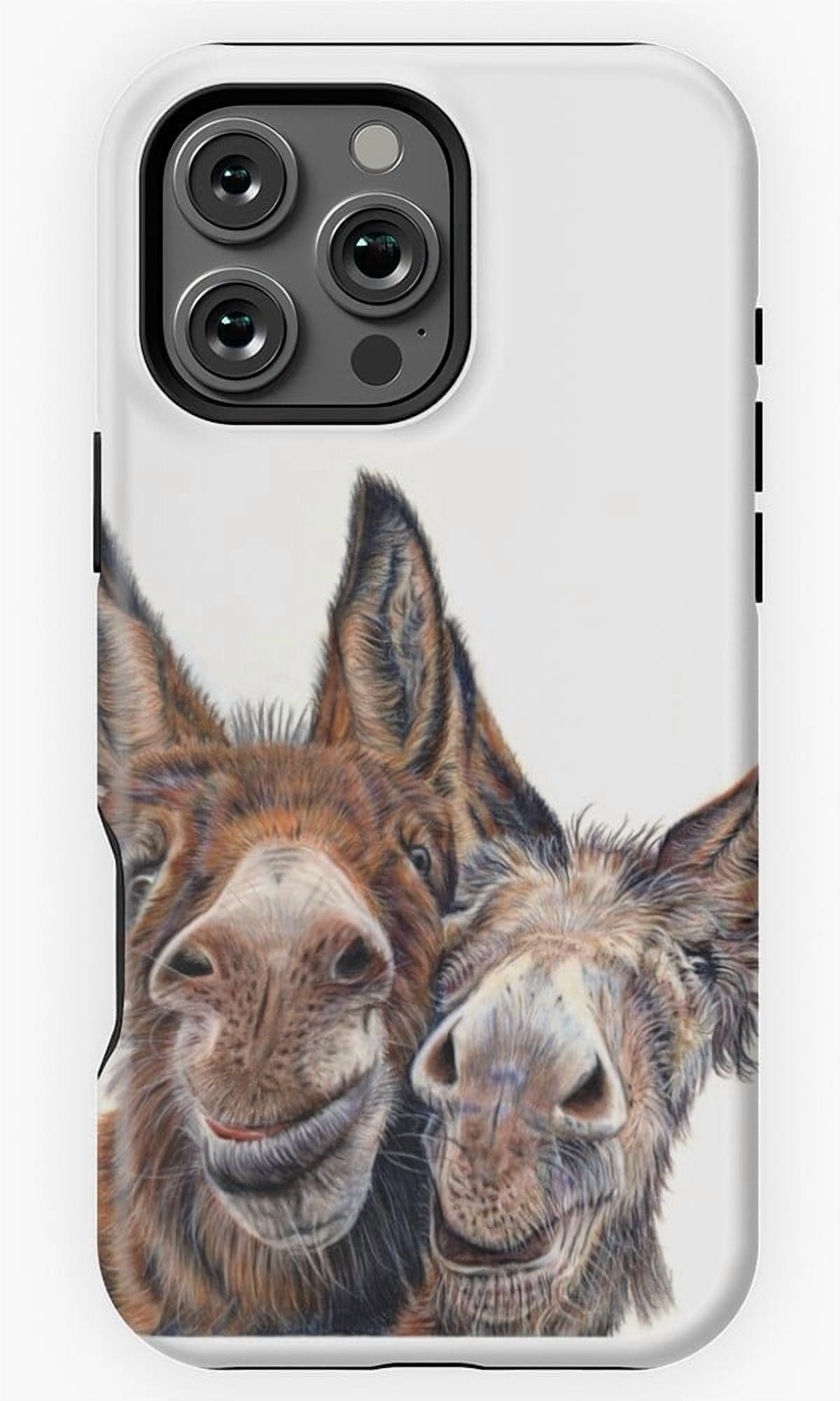 Donkeys Hee Haw Animal Farm Cute Funny Phone Case for iPhone 11 12 13 ...