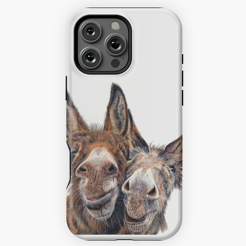 Donkeys Hee Haw Funny Design Protective and Compatible iPhone 11-17 Pro ...