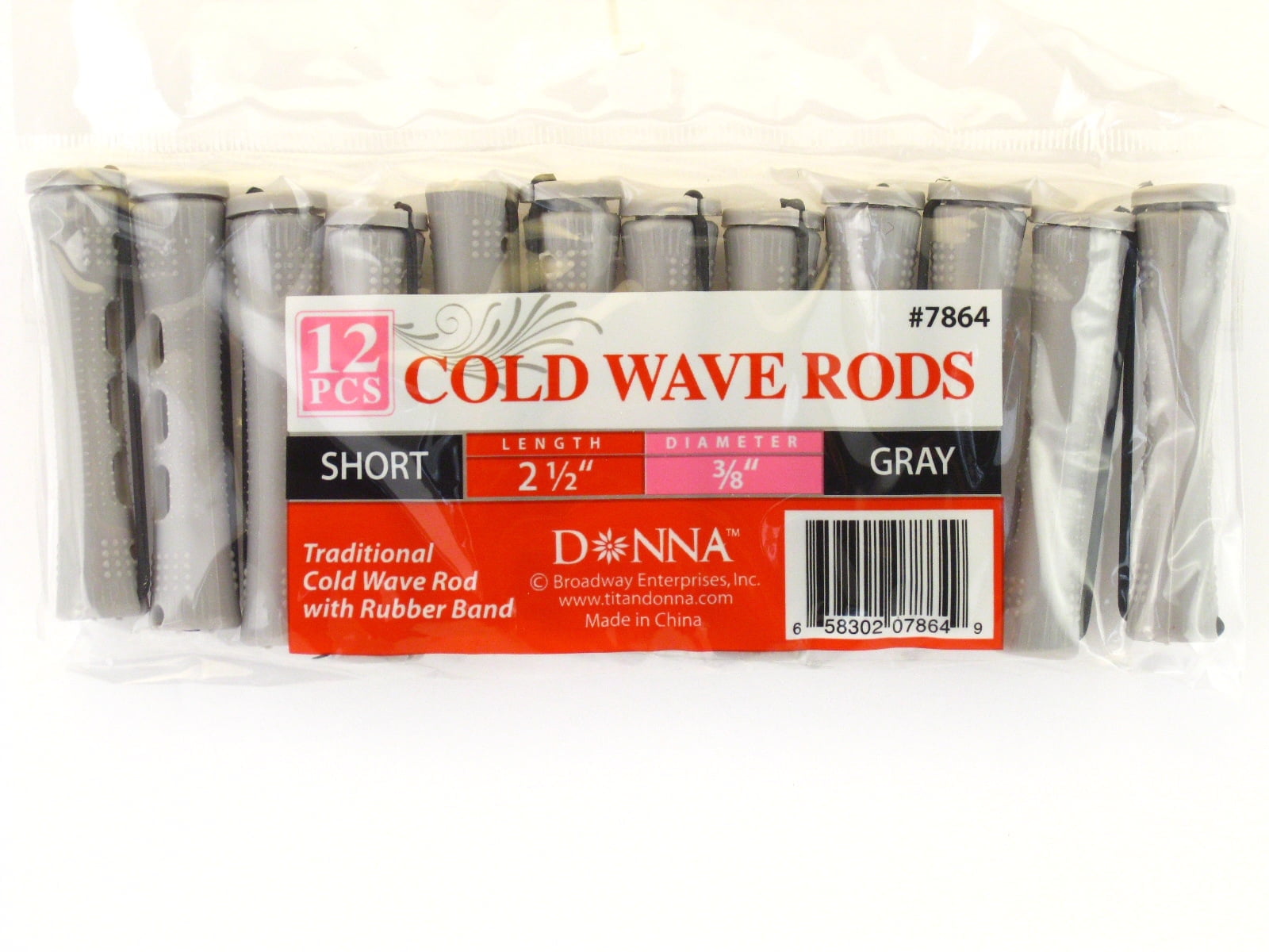 Donna Short Cold Wave Rods, Gray, 12 Count - Walmart.com