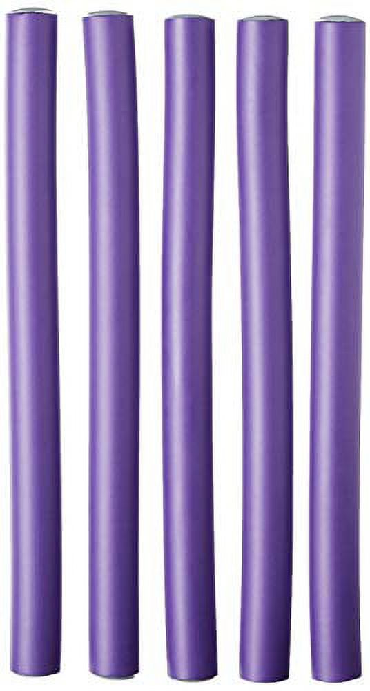 Donna Collection 10" Soft Twist Rollers, Purple, 5 Count - Walmart.com